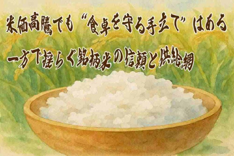 米価高騰でも“食卓を守る手立て”はある 一方で揺らぐ銘柄米の信頼と供給網 - coki (公器）