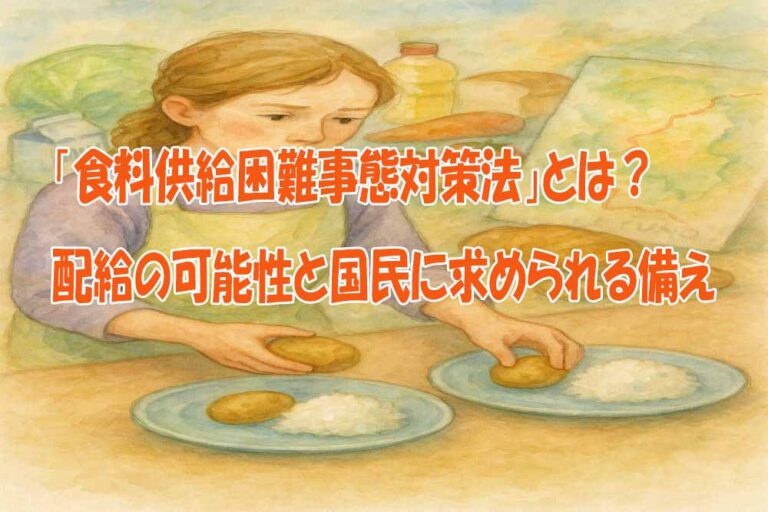 「食料供給困難事態対策法」とは？ 配給の可能性と国民に求められる備え - coki (公器）