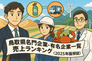 鳥取県名門企業・有名企業一覧 売上ランキング〈2025年版解説〉 - coki (公器）