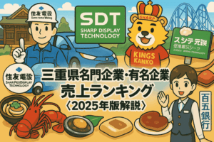 三重県名門企業・有名企業一覧 売上ランキング〈2025年版解説〉 - coki (公器）
