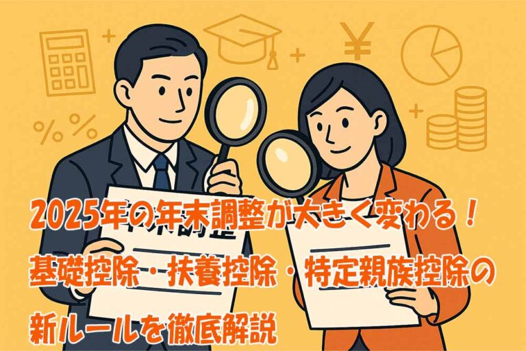 2025年の年末調整が大きく変わる！基礎控除・扶養控除・特定親族控除の新ルールを徹底解説 - coki (公器）