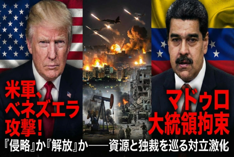 米軍、ベネズエラへの大規模攻撃とマドゥロ大統領拘束を発表「麻薬国家」への介入か、資源収奪か - coki (公器）